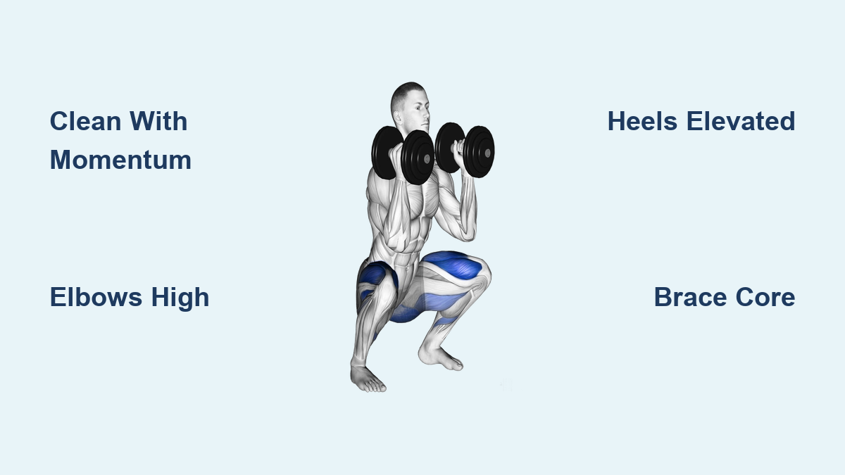 Dumbbell Front Squat: How to Do It Right