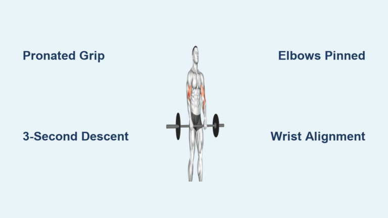 Reverse Barbell Curl: Form, Benefits, and Tips