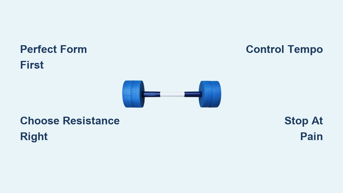 Water Barbell Exercises for Full-Body Fitness